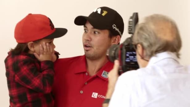 Jason Day and His Son Behind the Scenes at Their Golf Digest Cover ...