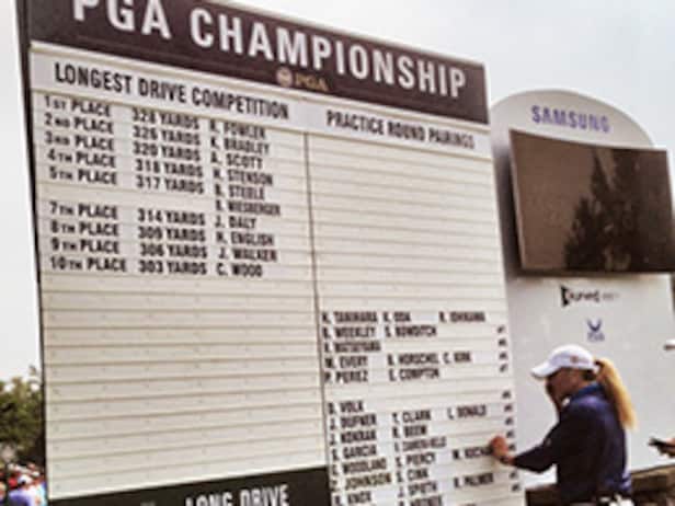The PGA Championship Long Drive contest separates players who get it ...