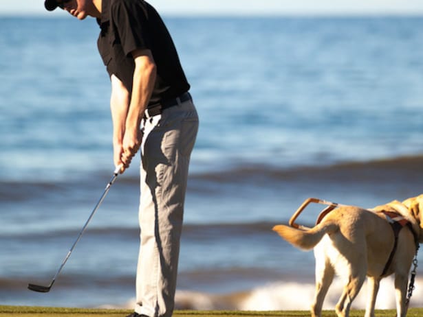 Jake Olson is blind, plays varsity golf, scores in the 80s and will ...