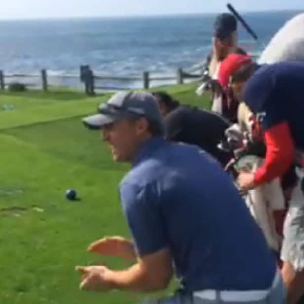 Jordan Spieth got a real kick out of watching his caddie shank one at ...