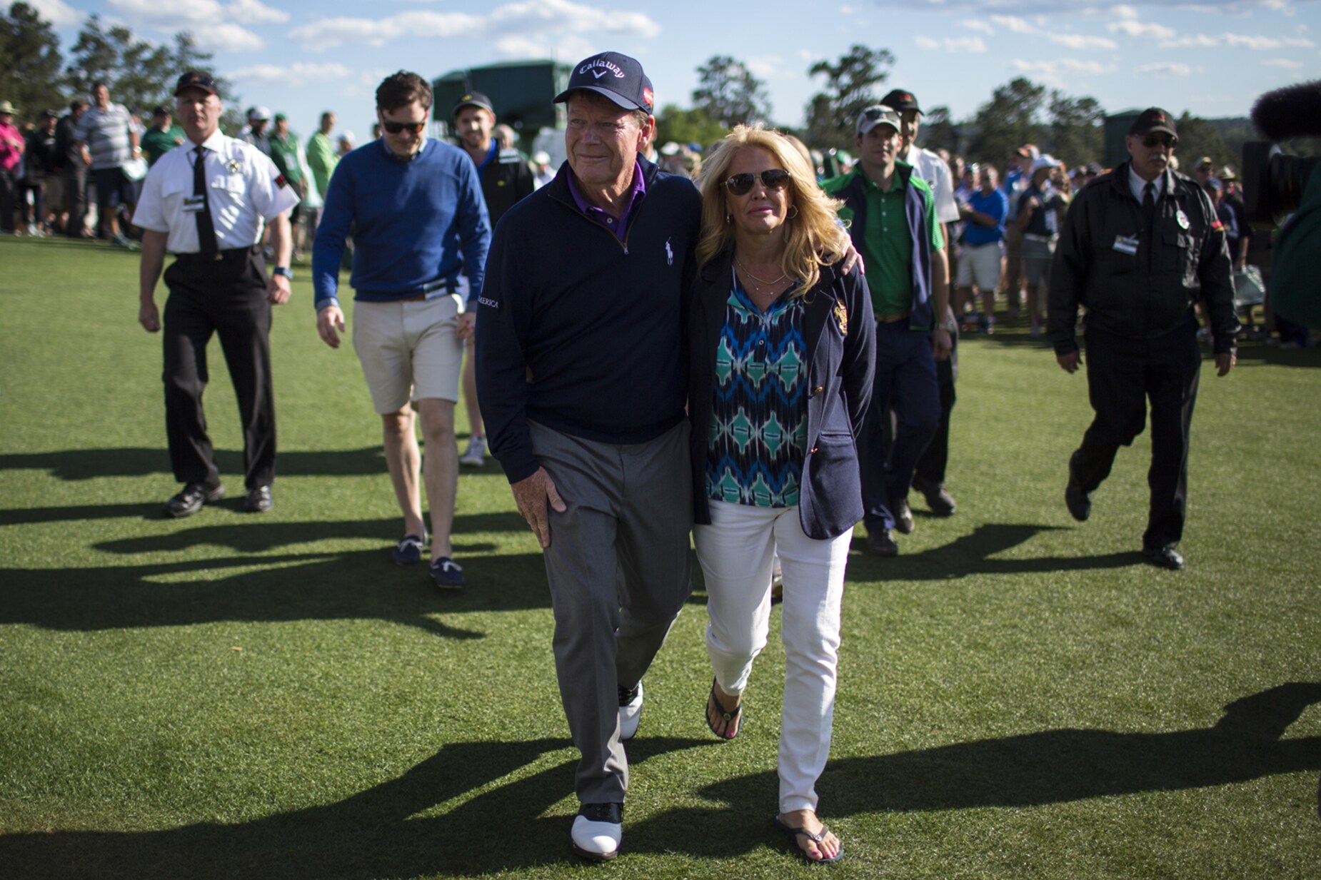 Tom Watson experiences the Masters from a new perspective, as a fan ...
