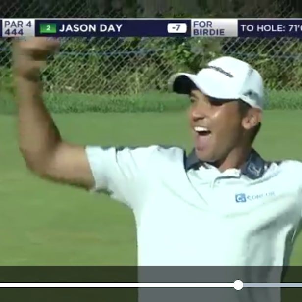 Watch Jason Day drain one of the most ridiculous putts you'll ever see ...