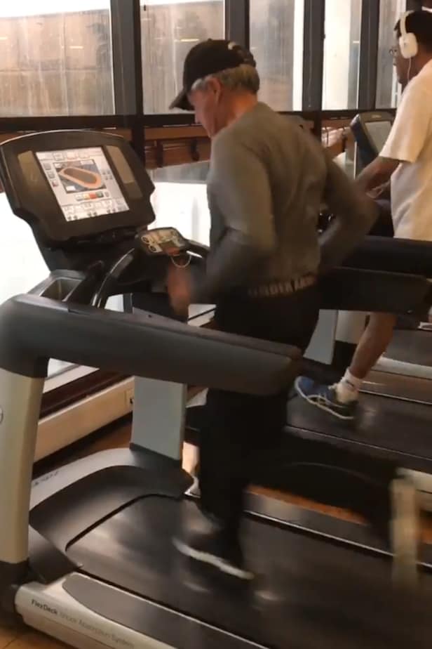 Here's 81-year-old Gary Player putting you to shame on a treadmill ...