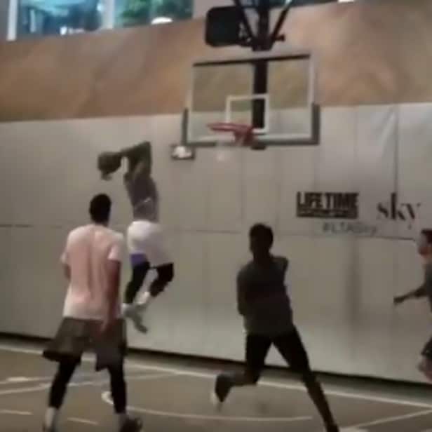 This clip of LeBron James and Kevin Durant playing a pickup game will ...