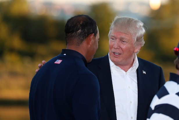 President Trump to tee it up with Tiger Woods, Dustin Johnson during ...