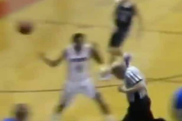 Basketball ref gets hit in head with the ball, but it gets WAY worse ...