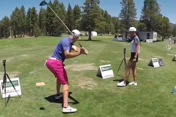 Watch Tania Tare turn the American Century Championship range into a ...