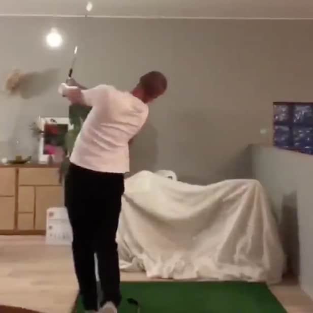 Alex Noren's off-season practice setup looks pretty dangerous but it ...