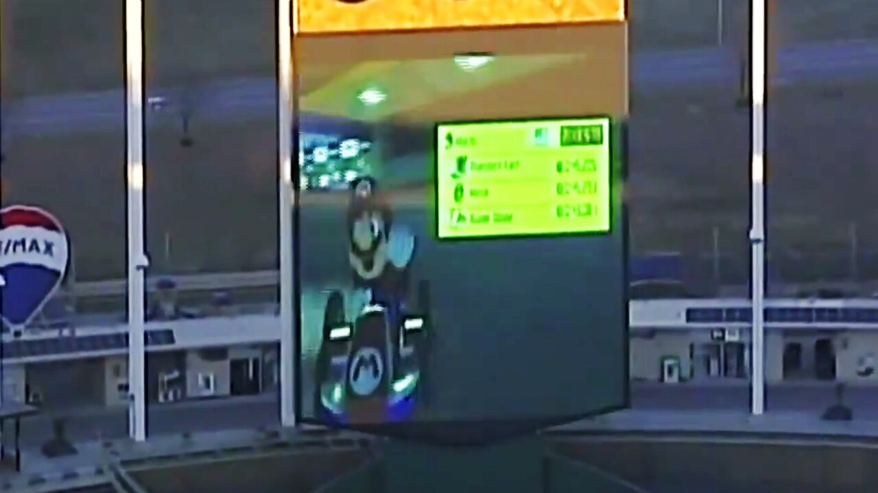 Kansas City news copter outs people playing Mario Kart on Kauffman ...