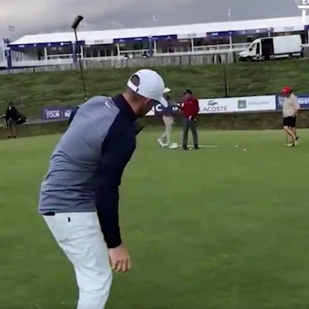 Alex Noren perfectly recreates his famous putt from the 2018 Ryder Cup ...