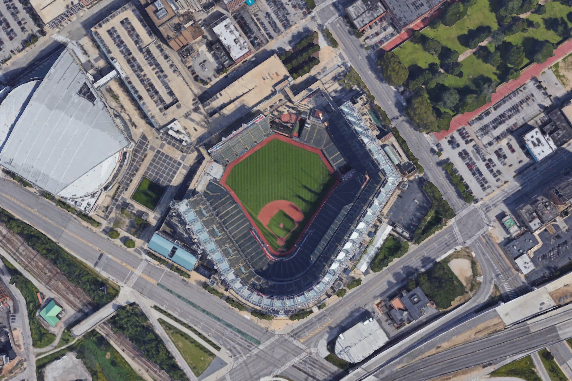 Can you guess every MLB ballpark by its satellite image? | This is the ...