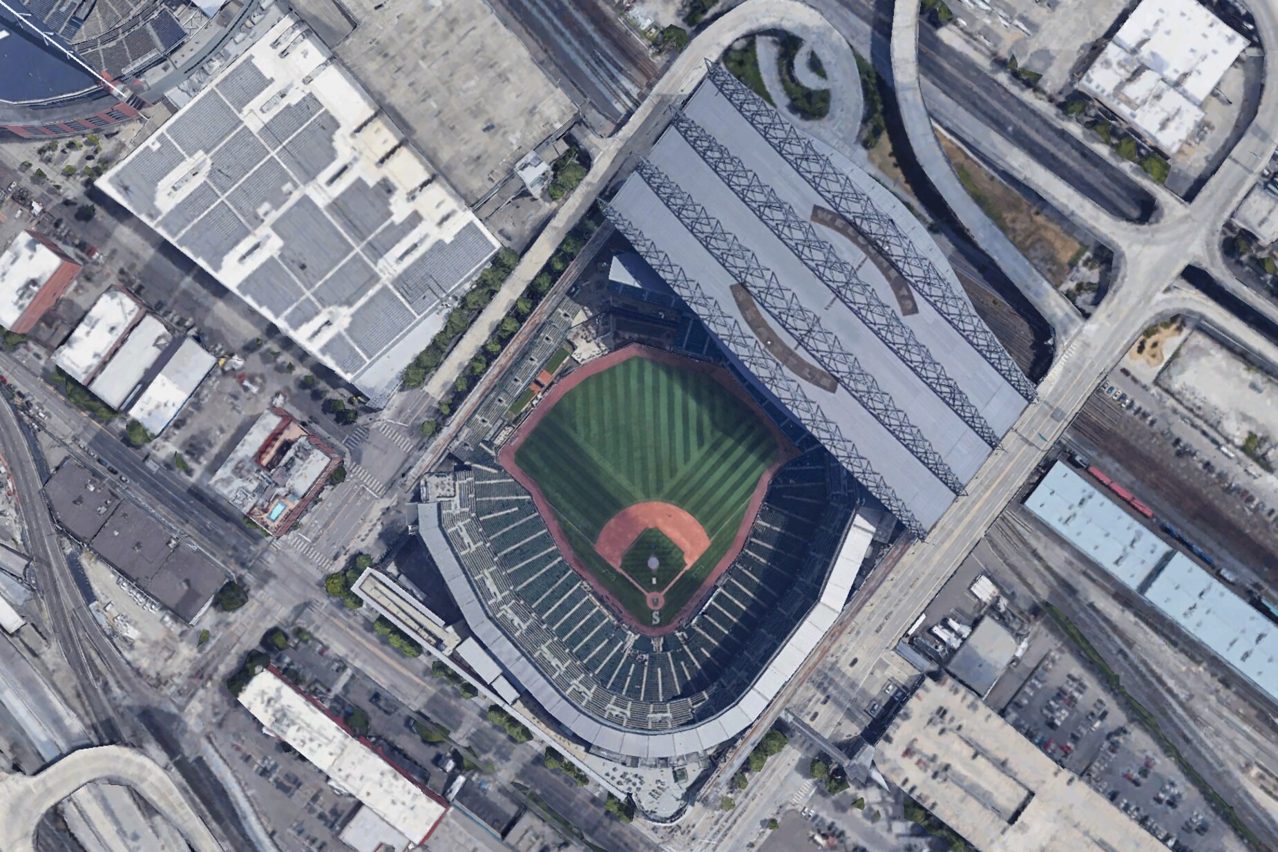 Can you guess every MLB ballpark by its satellite image? | This is the ...