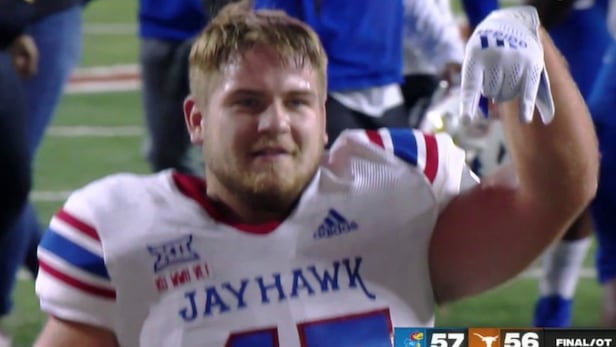 Kansas' walk-on fullback Jared Casey (and his parents) won the college ...