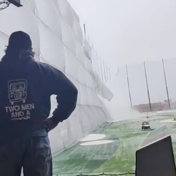 Watch an intense ice storm wreak havoc on a Fargo driving range | Golf ...