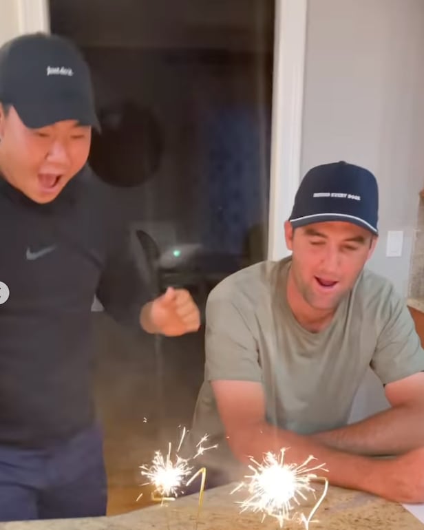 Tom Kim, Scottie Scheffler celebrate their birthdays together, freak ...