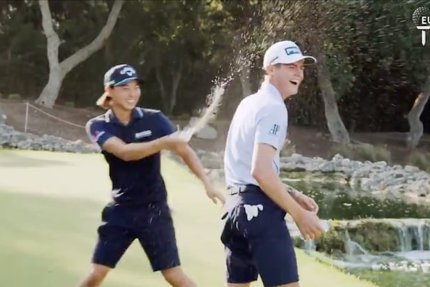 Watch four European Tour pros play a 501-yard par 5 in 24.75 seconds ...
