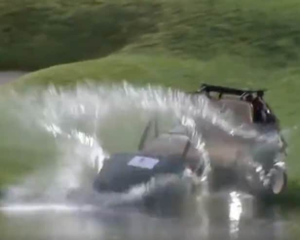 A runaway golf cart—and the man who (smartly) chose not to stop it—were ...