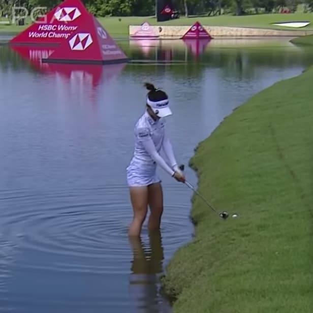 Lydia Ko's ridiculous par save from the water is a shot even average ...