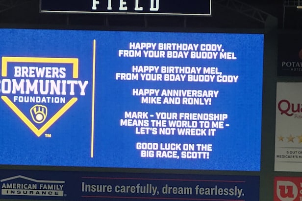 Christian Yelich says brutal “friendzone” scoreboard message inspired ...