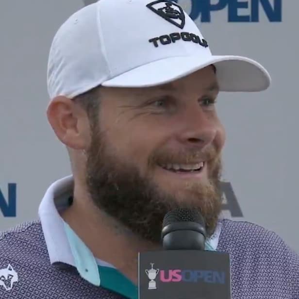 U.S. Open 2025: Watch a smile break through on Tyrrell Hatton’s face ...