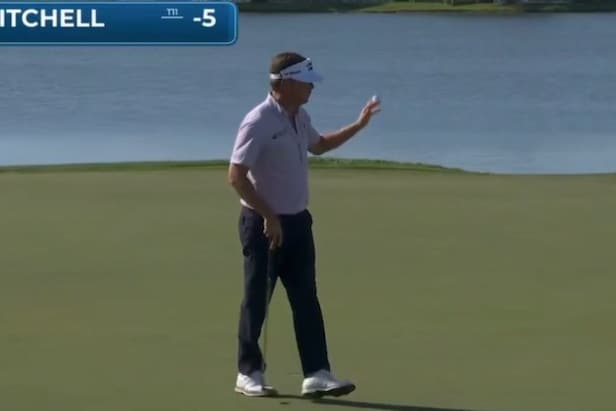Keith Mitchell four-putts for bogey, still salutes the crowd, is a ...