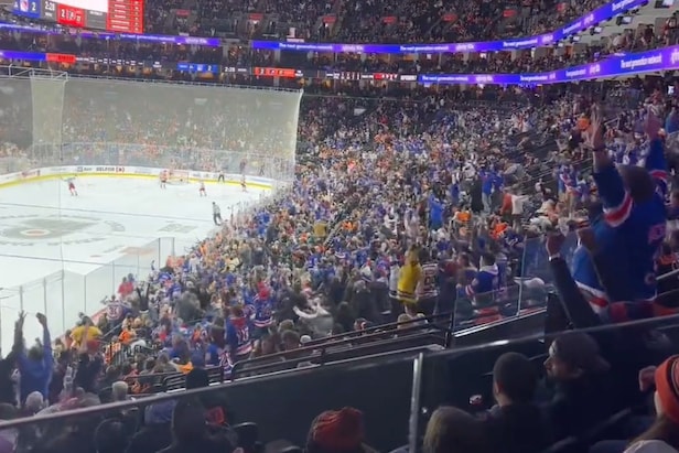 Sad scene in Philadelphia, where the New York Rangers played a home ...