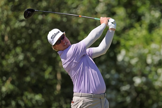 Tour pro makes an ace and an incredibly awkward celebration ensues ...