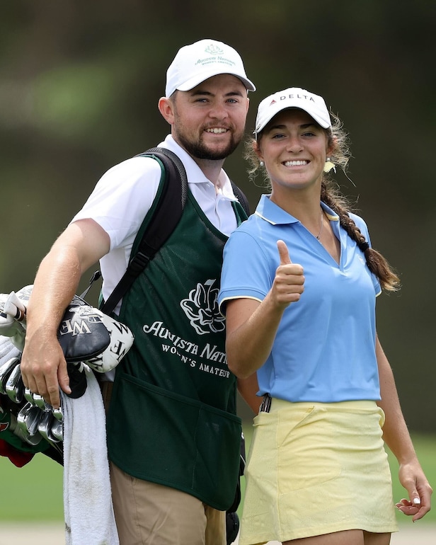 Alex Fitzpatrick goes from boyfriend to caddie at Augusta National ...