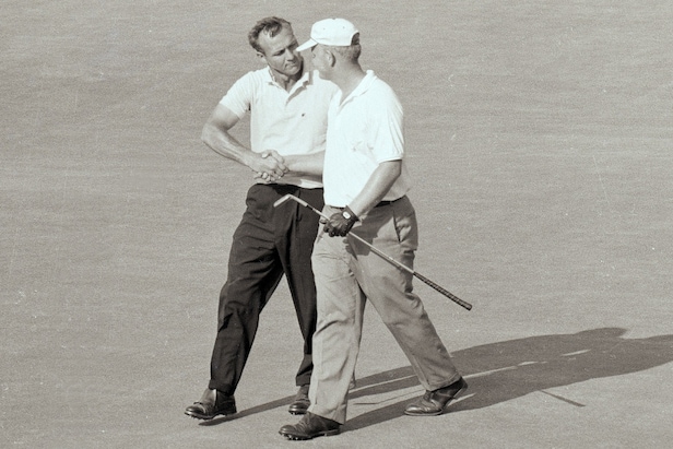 The Arnold Palmer and Jack Nicklaus duel at Oakmont in 1962 U.S. Open ...