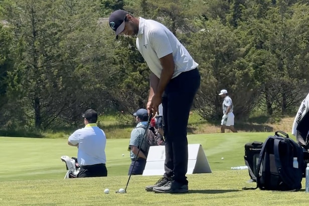 U.S. Open 2026: PGA champion Aaron Rai seen practicing his putting on ...